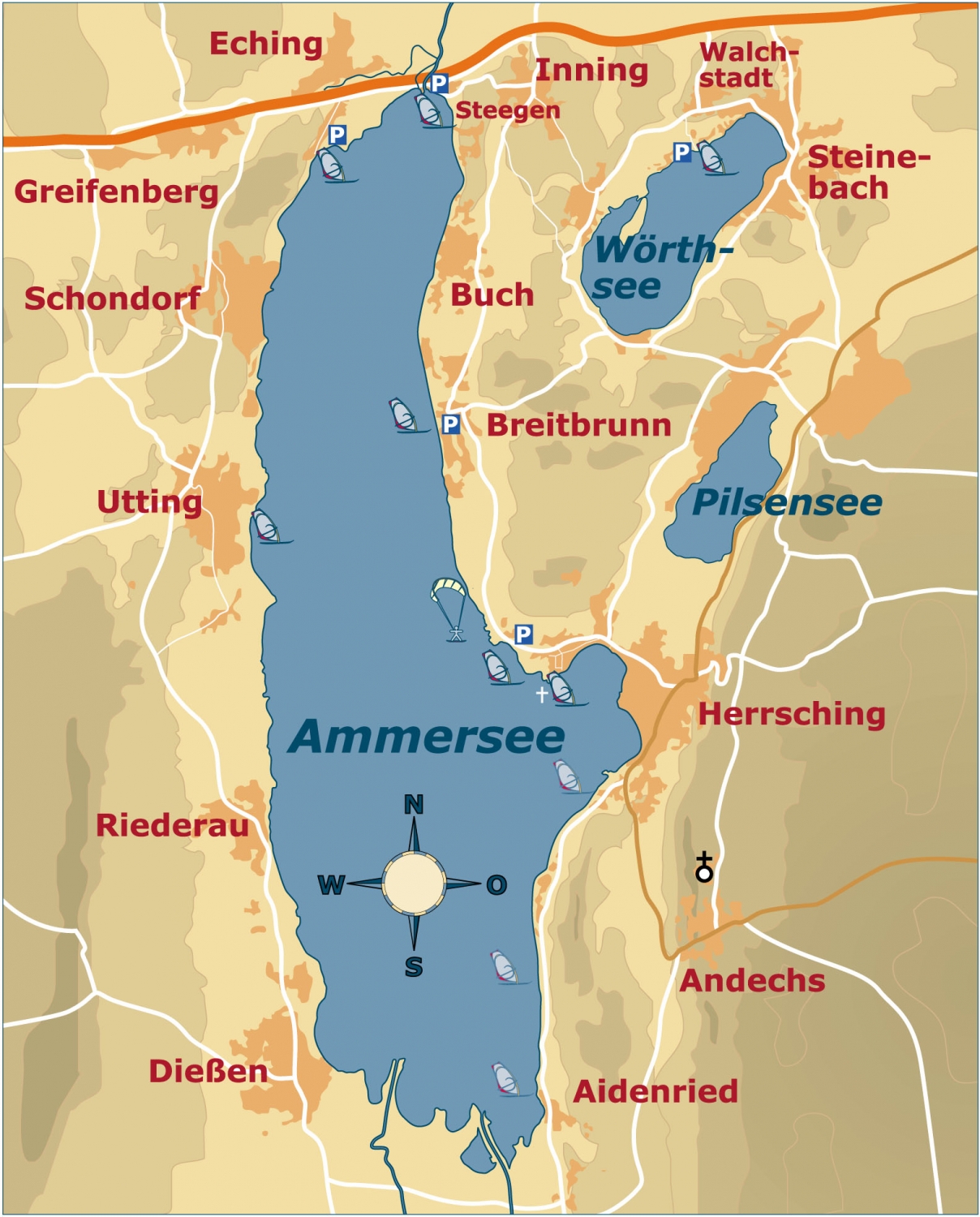 Webcam Ammersee aktuelle Wind- & Wetterdaten & Vorhersagen